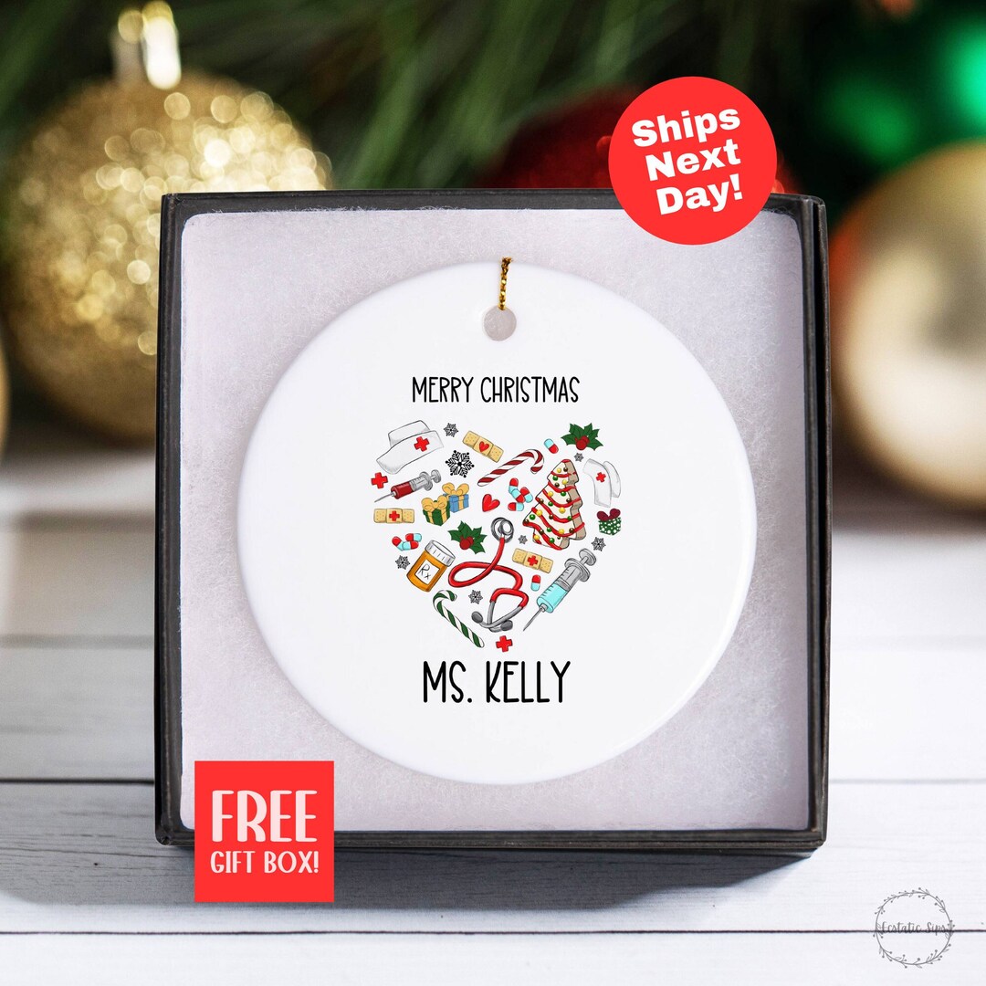 Personalized Christmas Medical Ornament, Nurse Christmas Gift, Custom ...
