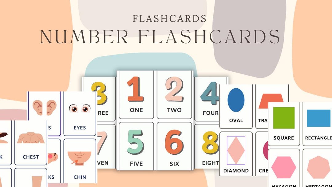 Preschool Flashcards | Printable Flashcards Activity | Numbers ...