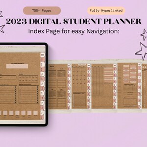 Digital Student Planner 2023 for Goodnotes Academic Planner - Etsy