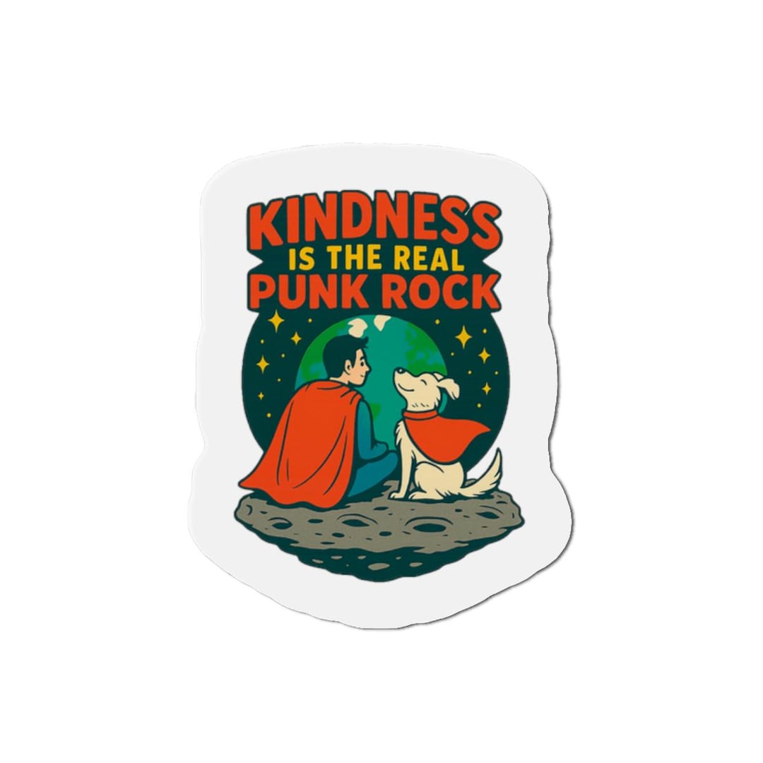 Kindness is the Real Punk Rock Magnet | Motivational Gift | Superhero ...
