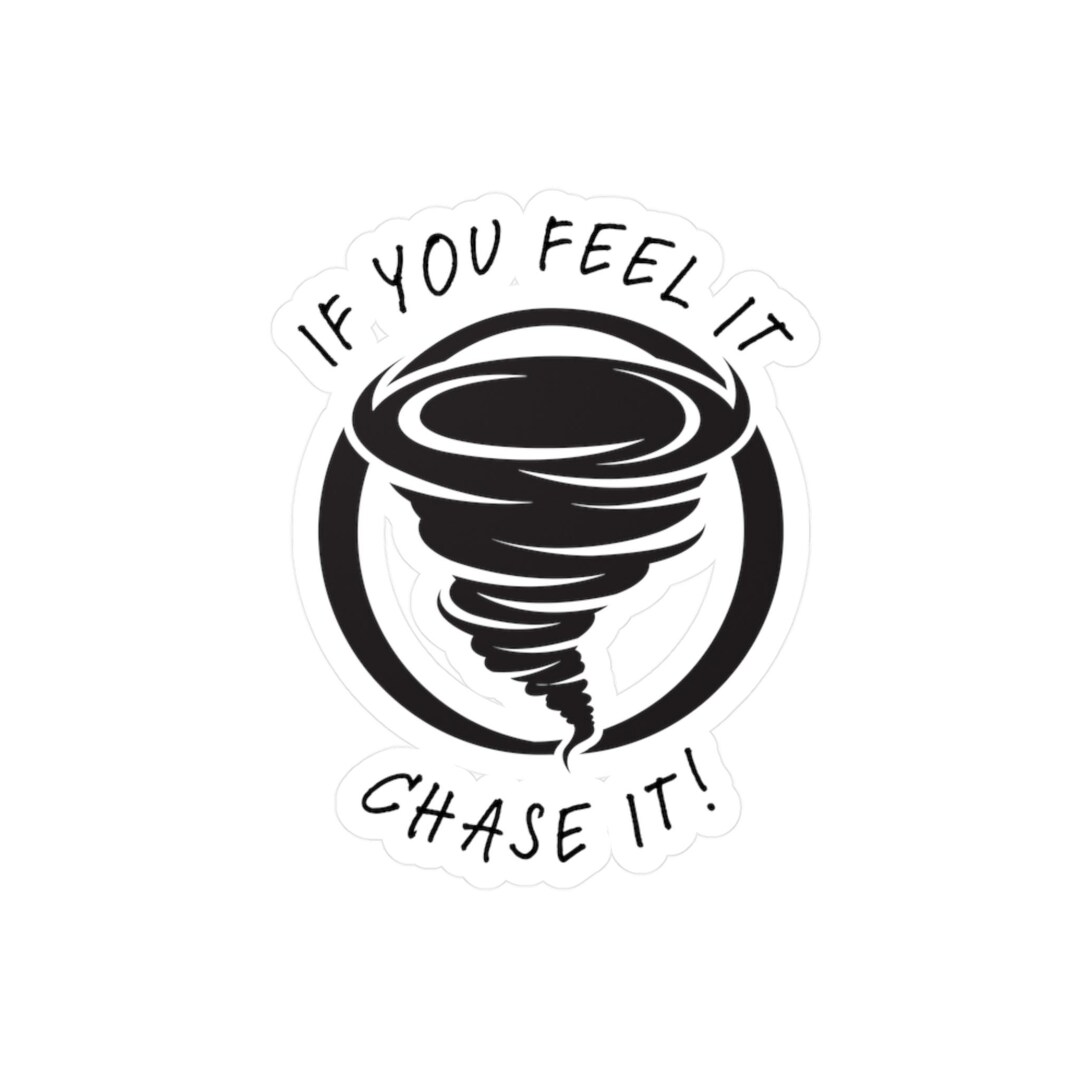 If You Feel It Chase It Vinyl Decal 3" X 4" | Twisters | Twister ...