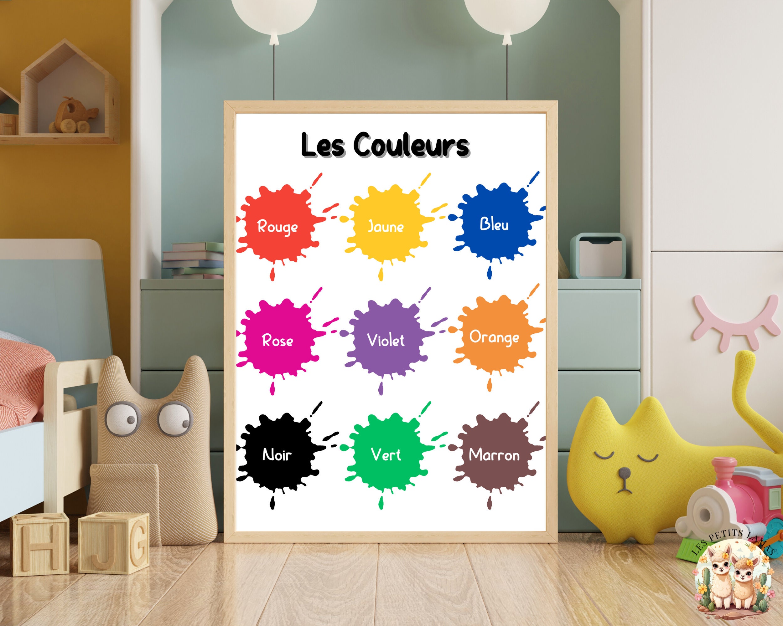 Educational Poster to Learn Colors in French. Preschool - Etsy