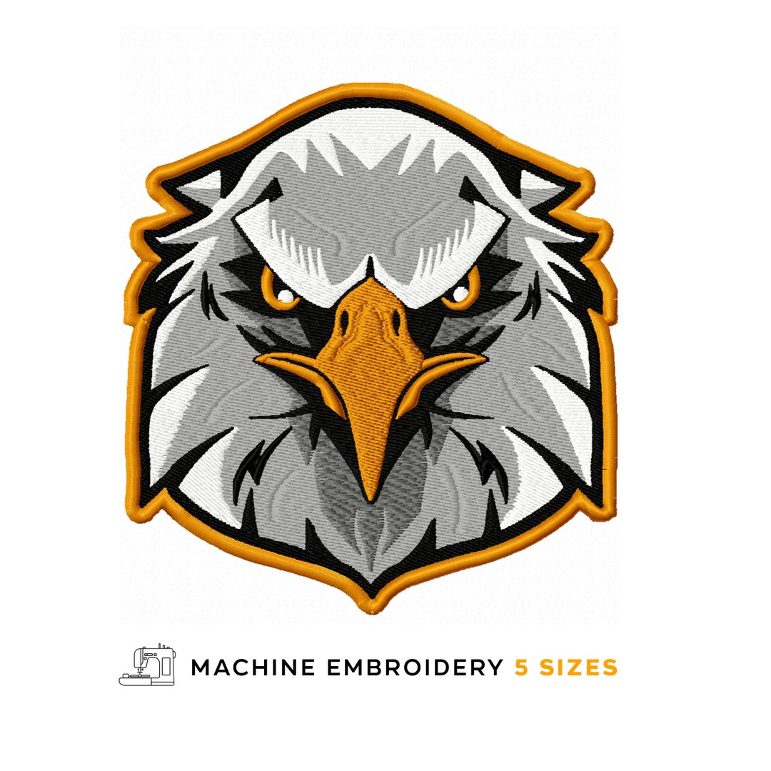 Eagle Embroidery, American Eagle Patch Embroidery, Animal Embroidery Logo Designs, 5 Size ...