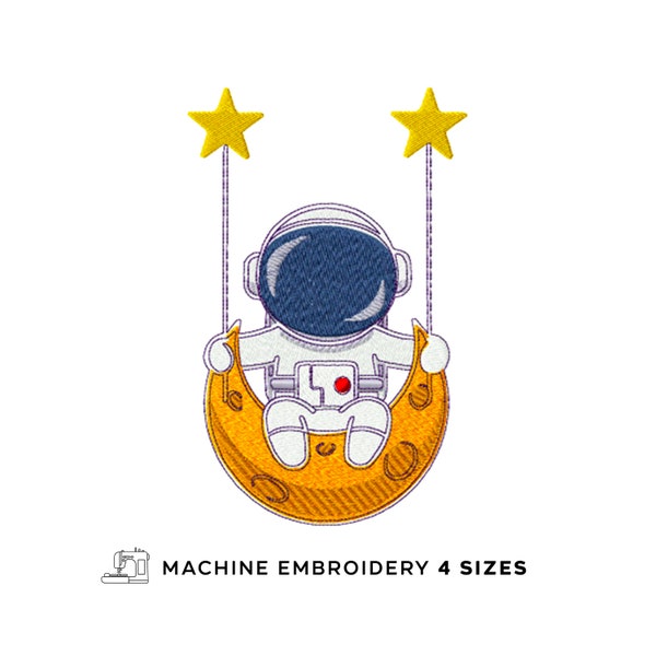 Astronaut Embroidery - Etsy