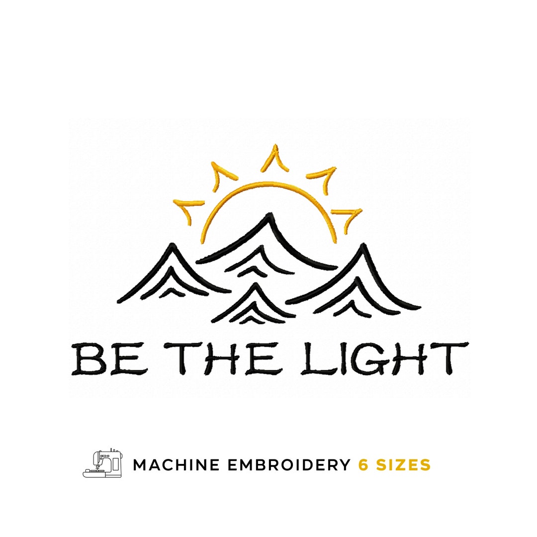 Be the Light Machine Embroidery Design.religious Embroidery Design. 6 ...