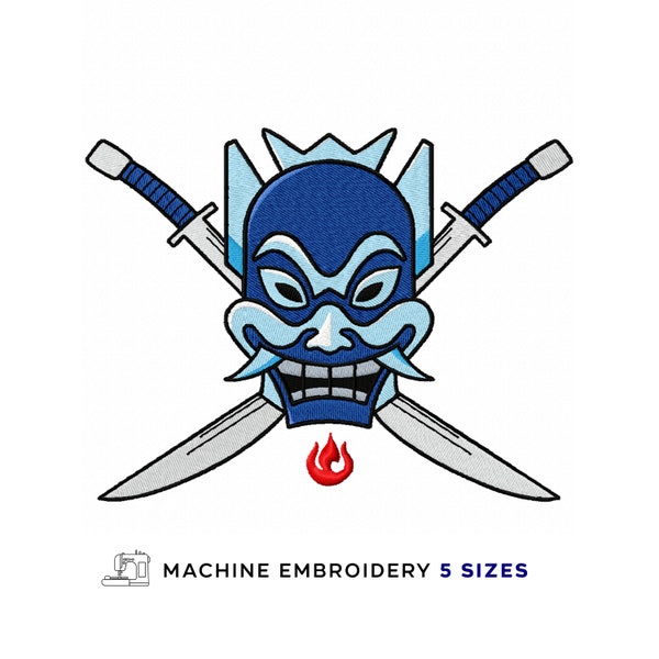 Blue Samurai Mask - Etsy