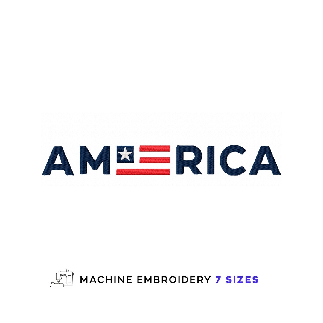 American Logos Machine Embroidery Desings, American Flag Embroidery ...