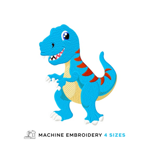 Dinosaur Embroidery Design - Etsy