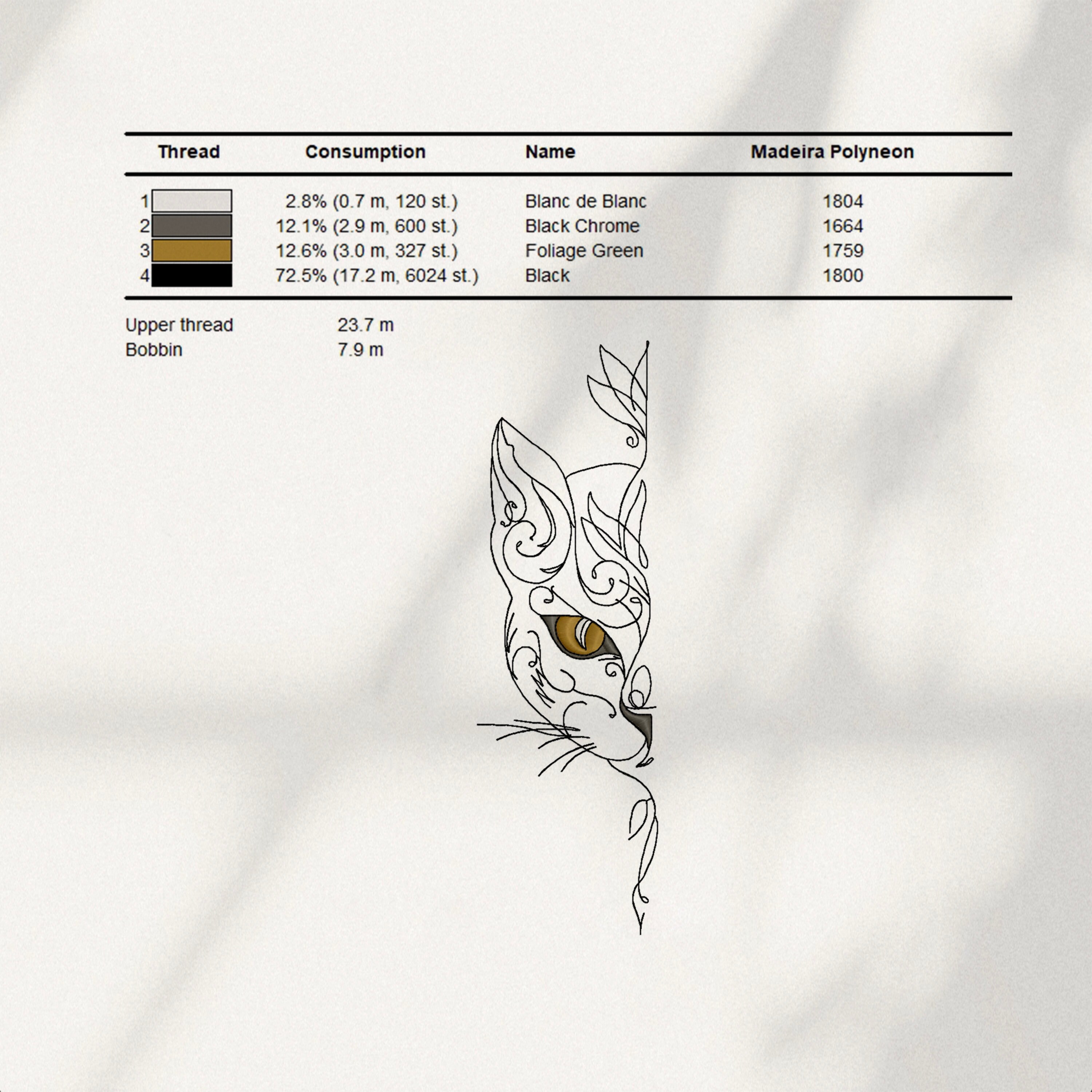 Cat Machine Embroidery Desings, One Line Art Cat Embroidery Desings ...