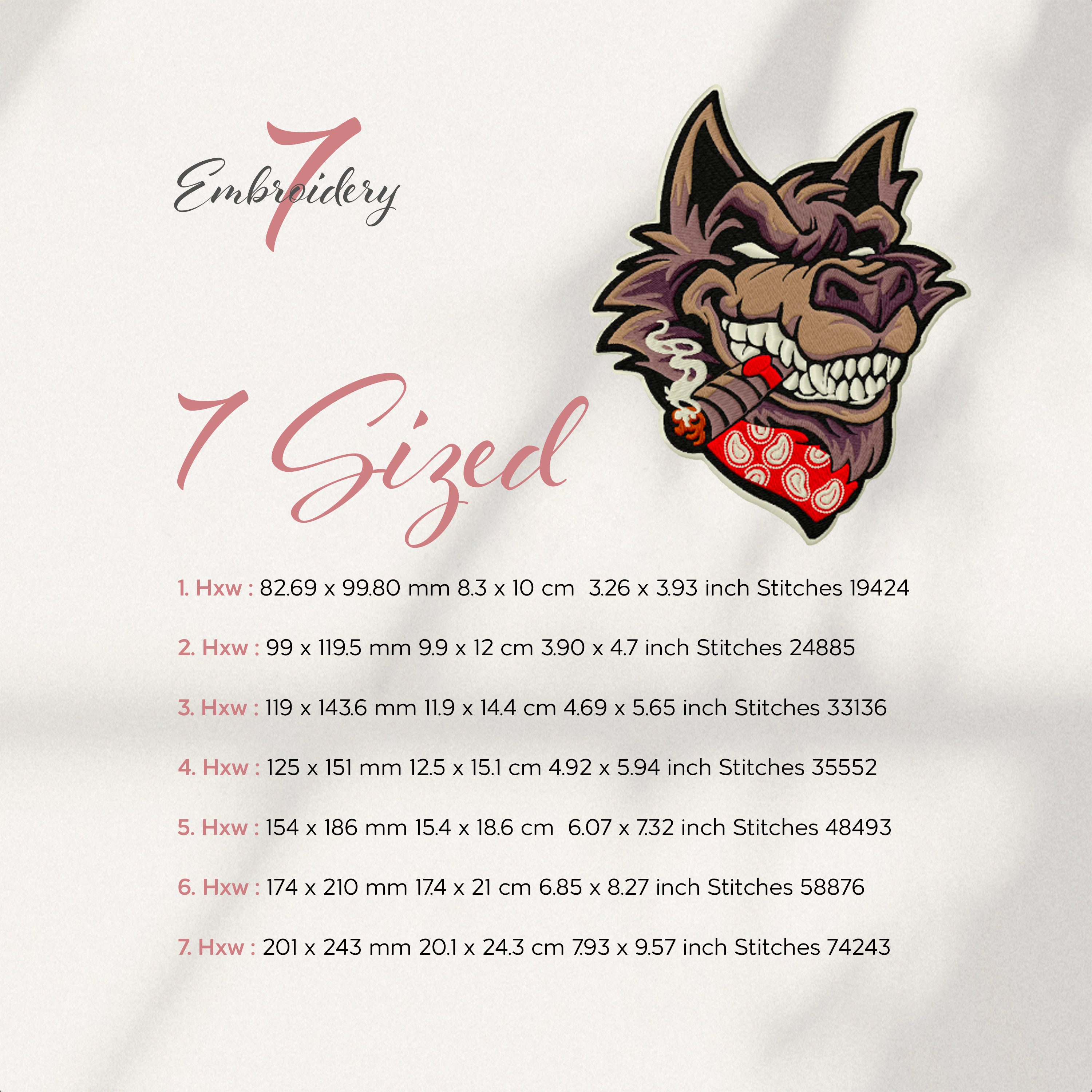 Wolf Embroidery, Cartoon Embroidery, Patch Embroidery, Embroidery ...