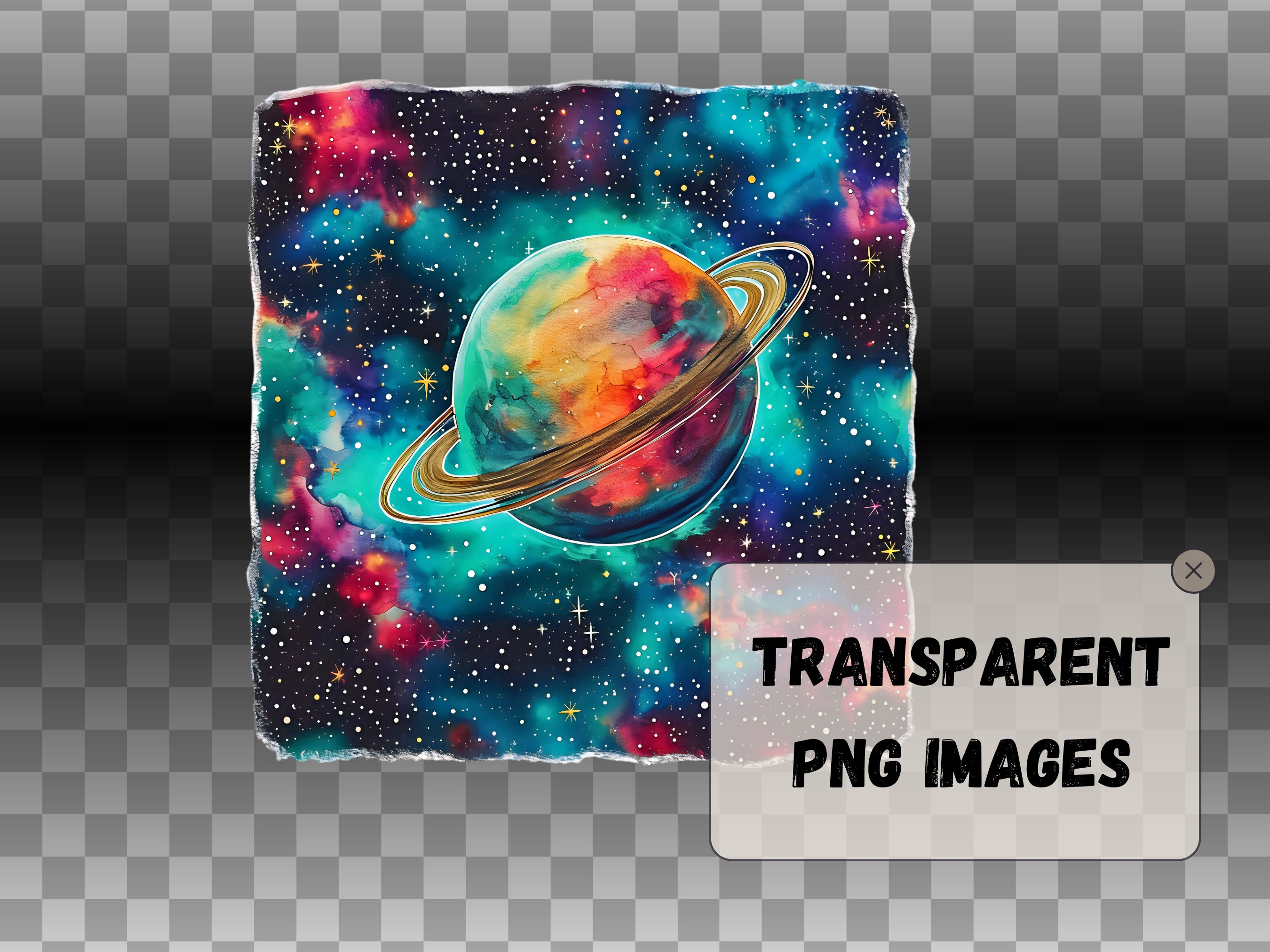 Colorful Planet Galaxy Clipart Bundle - Etsy