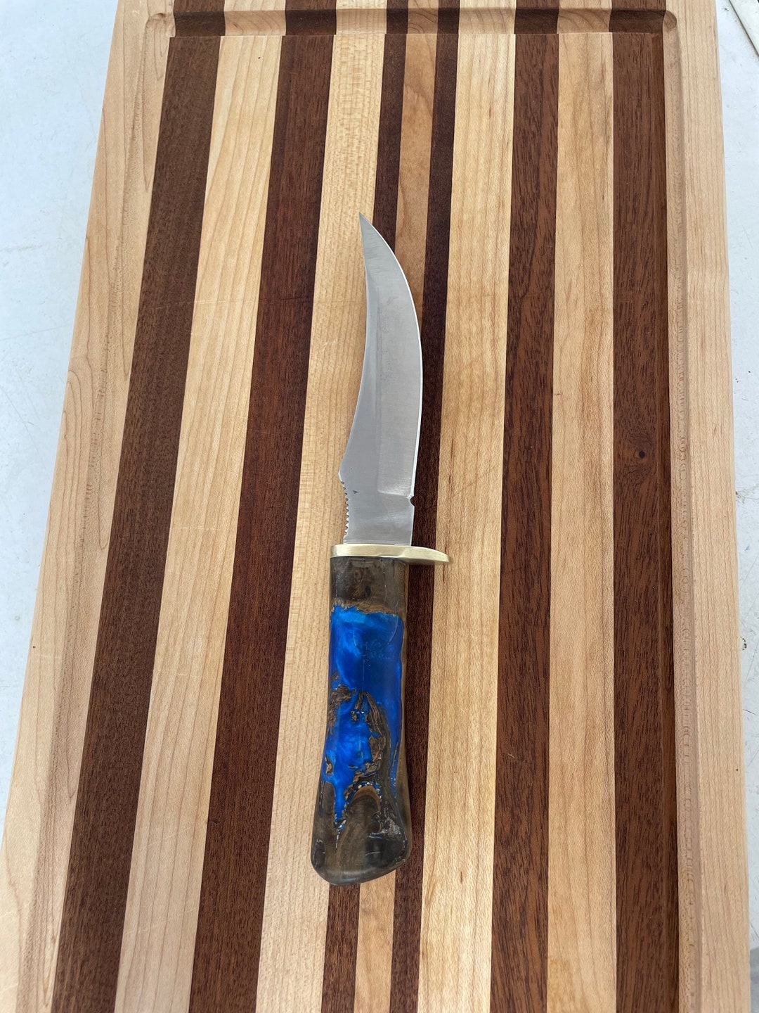 CA KNIVES Blue Resin Knife - Etsy