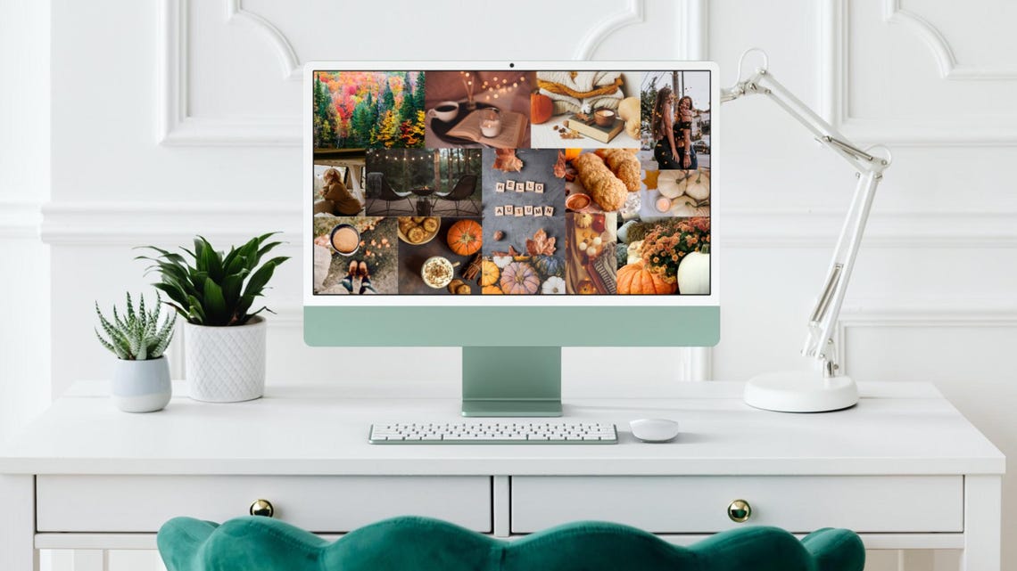 Customizable Fall Vision Board | Digital Download | Manifestation ...