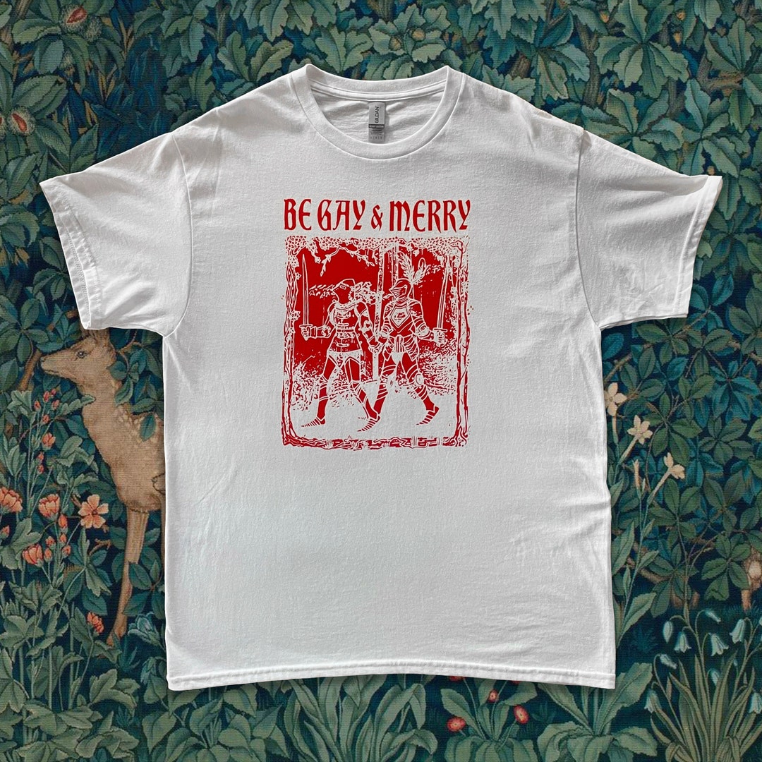 Be Gay & Merry White T-shirts - Etsy