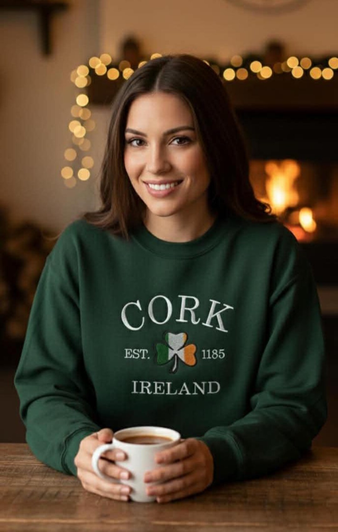 Cork Ireland Embroidered Sweatshirt: St. Patrick's Day Crewneck - Etsy
