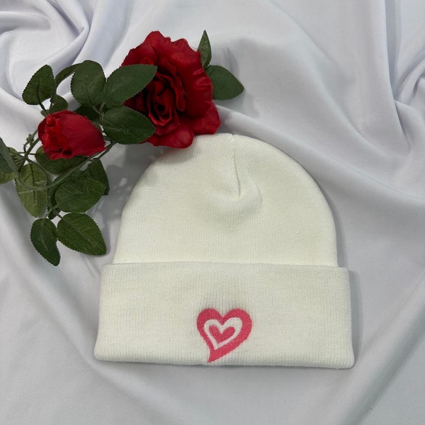 Heart Beanie - Etsy