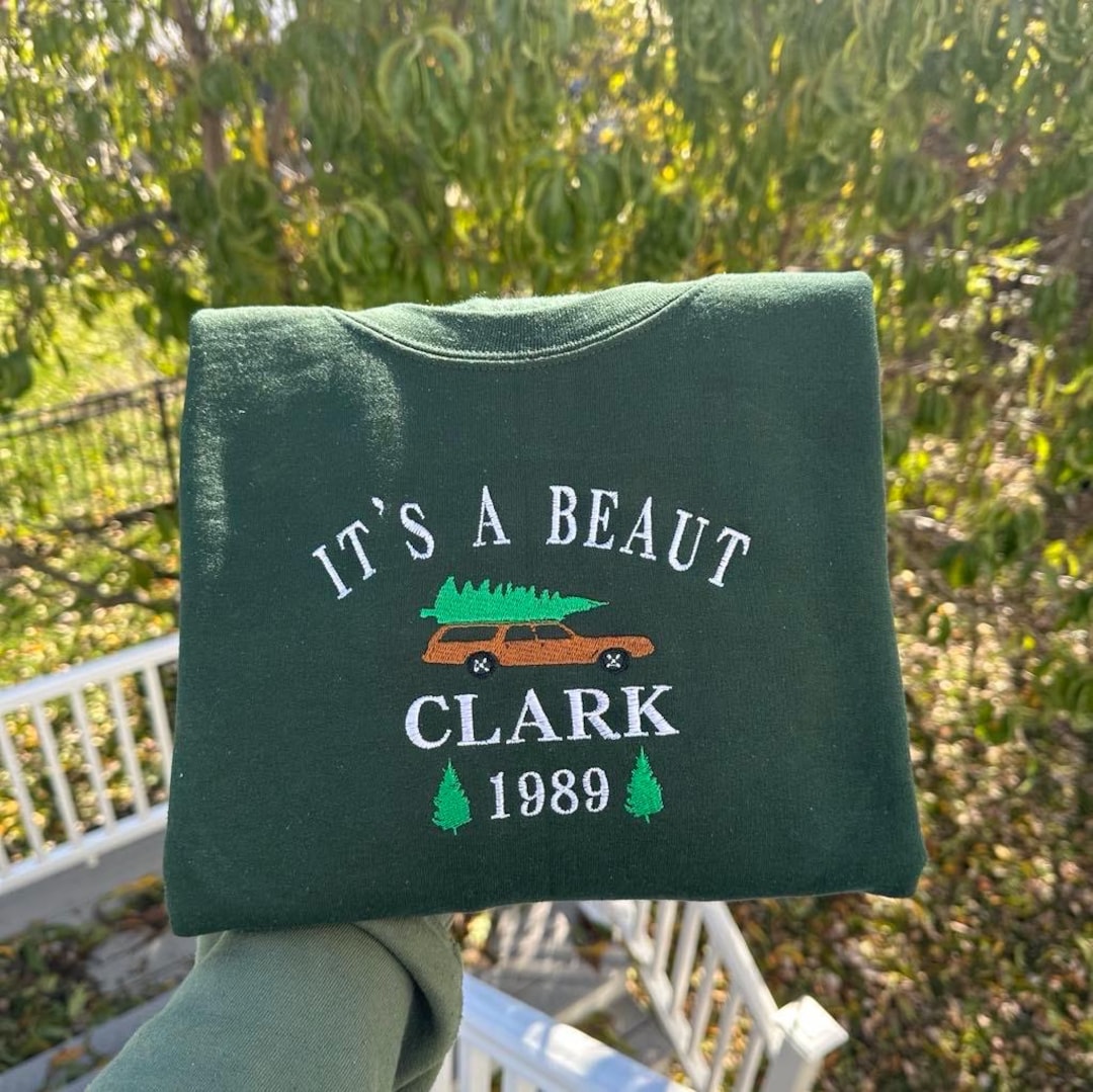It’s a Beaut Clark Embroidered Crewneck; Griswold Embroidered ...