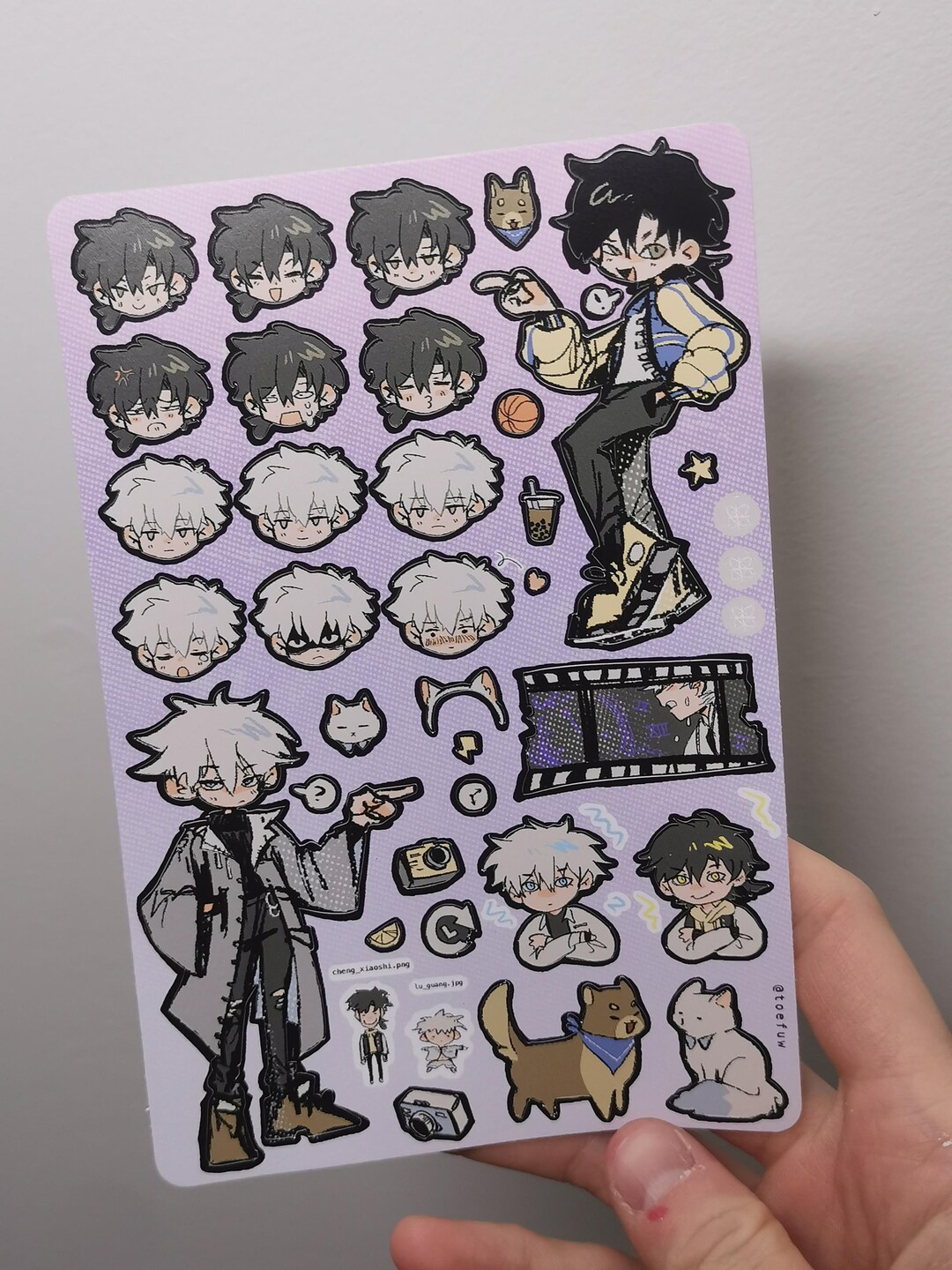 Link Click Borderless Sticker Sheet - Etsy