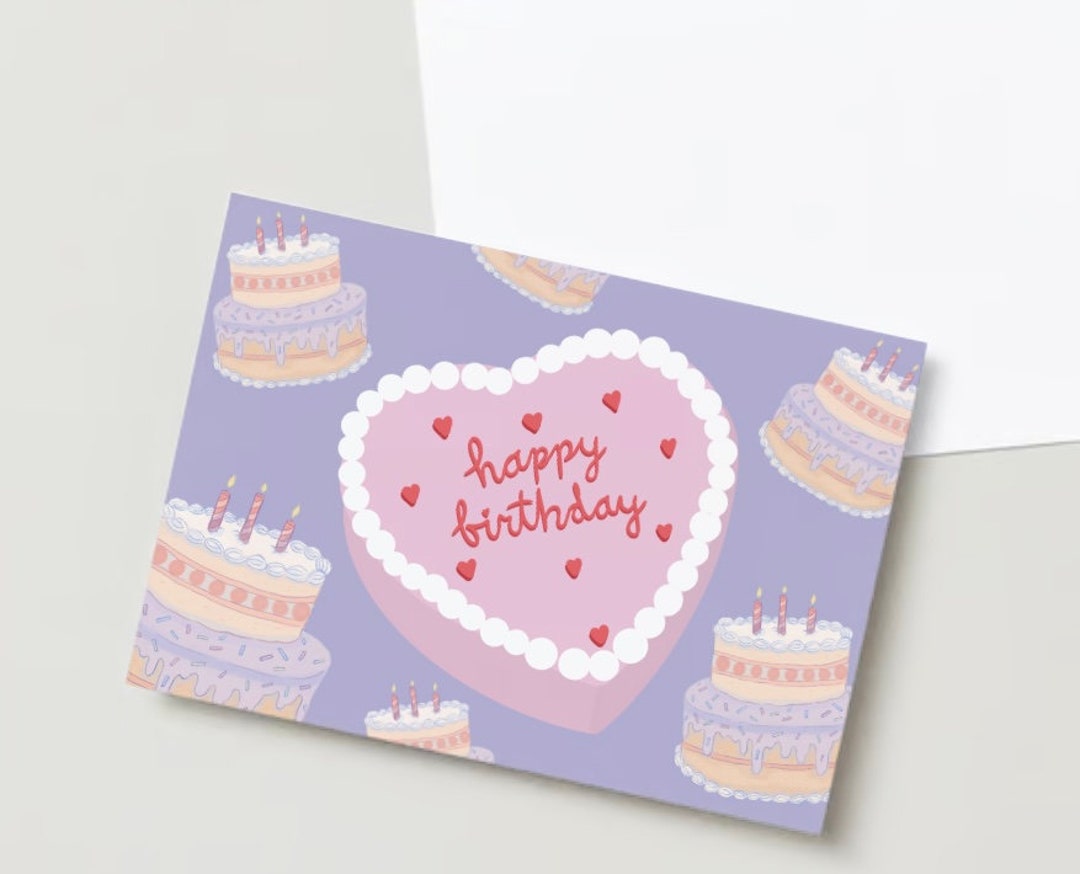 Happy Birthday Birthday Cake Pdf Download Printable Card Fun Birthday ...
