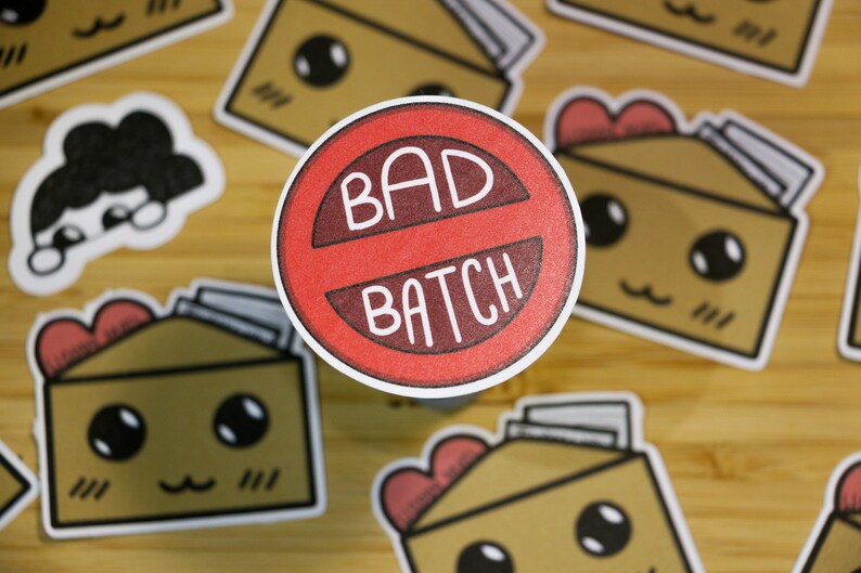 BAD BATCH DISCOUNT of 5 Custom and Designed Stickers Whoopsie Blooper ...