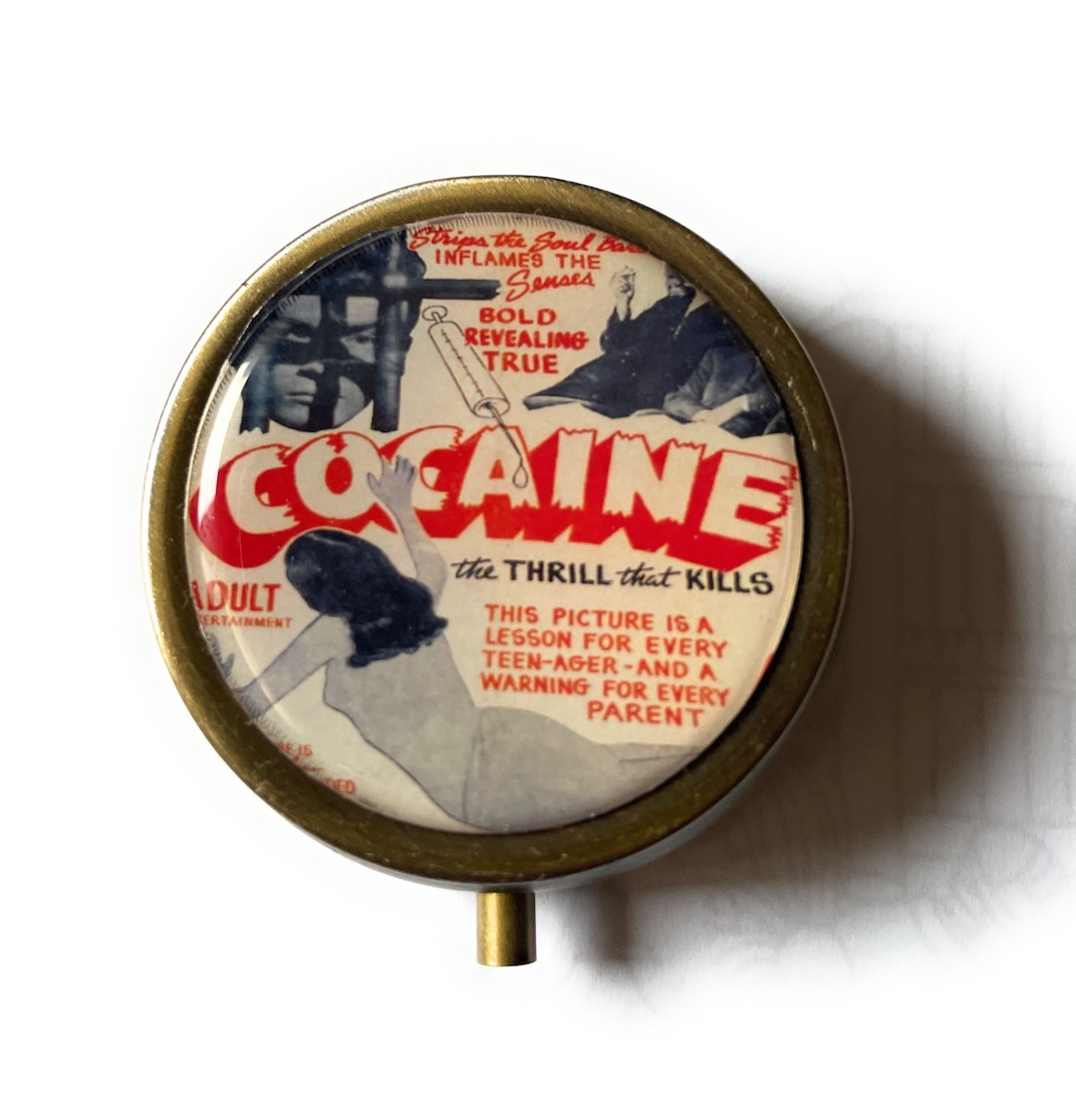 Cocaine Pill Box 5x2cm Approx - Etsy UK