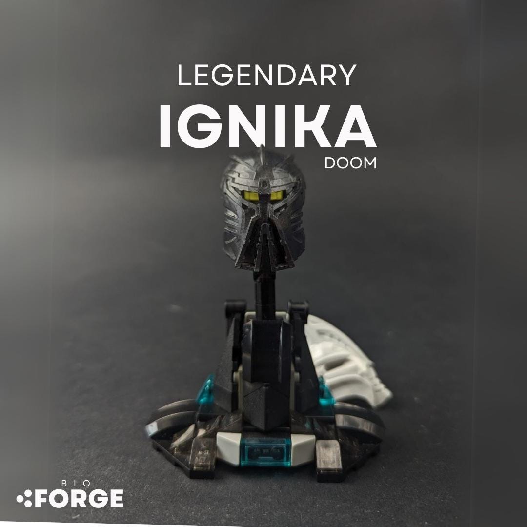Legendary Mask of Life (doomsday Mode) | Kanohi Ignika - Etsy