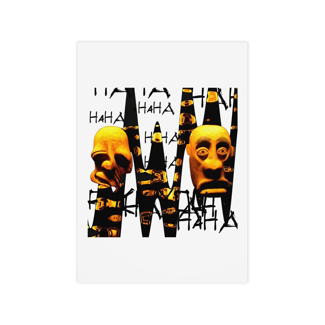 Haha//portrait and Landscape Posters// by Kiid - Etsy