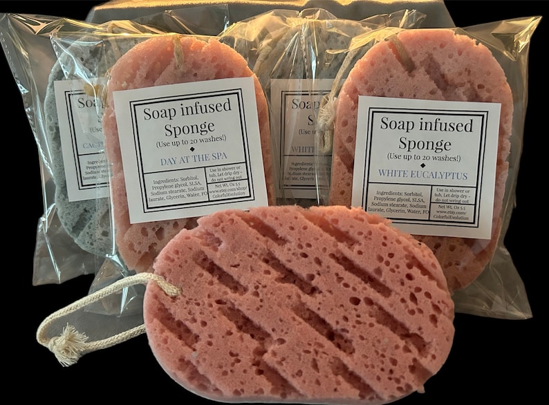 Soap-infused Eco-sponge - Etsy