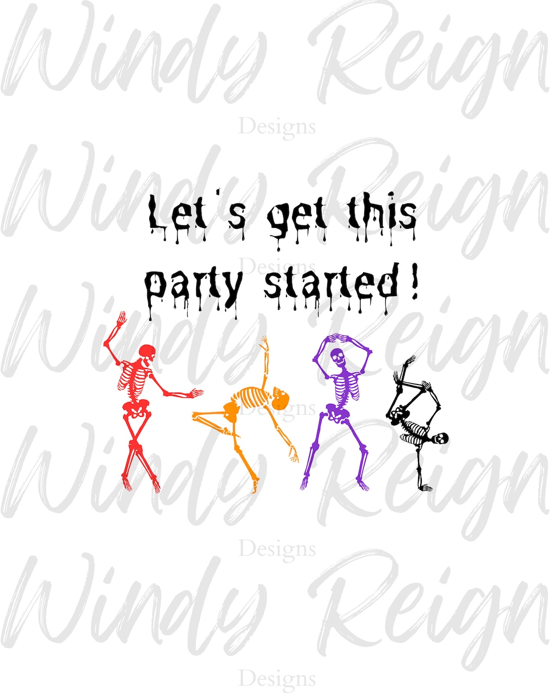 Halloween SVG Party Skeletons SVG Instant Download - Etsy