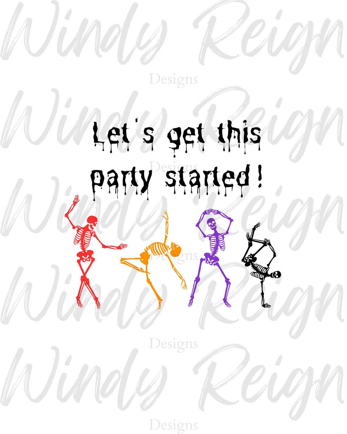 Halloween SVG Party Skeletons SVG Instant Download - Etsy