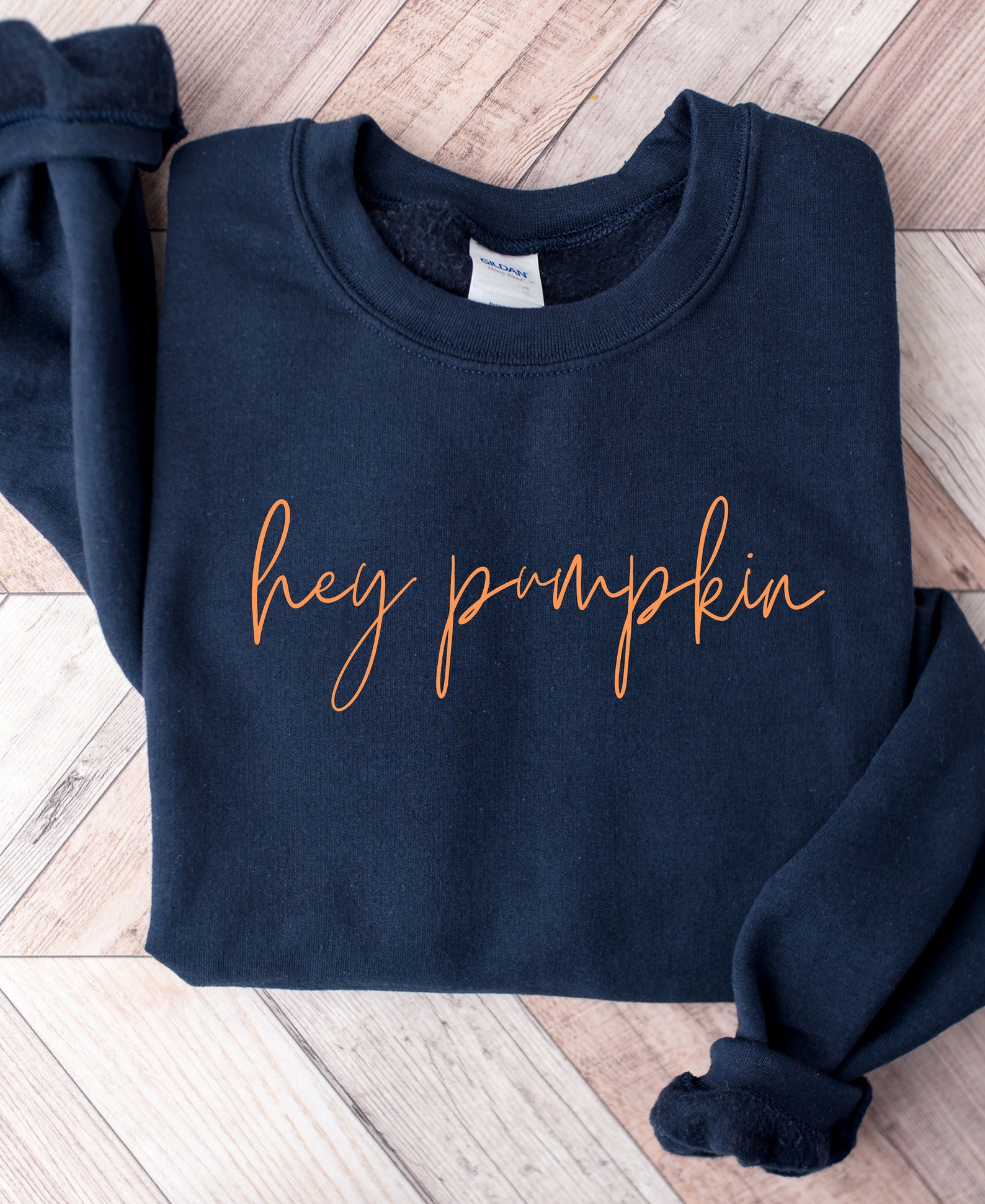 Hey Pumpkin Sweatshirt, Minimalist Fall Sweatshirt, Fall Crewneck ...