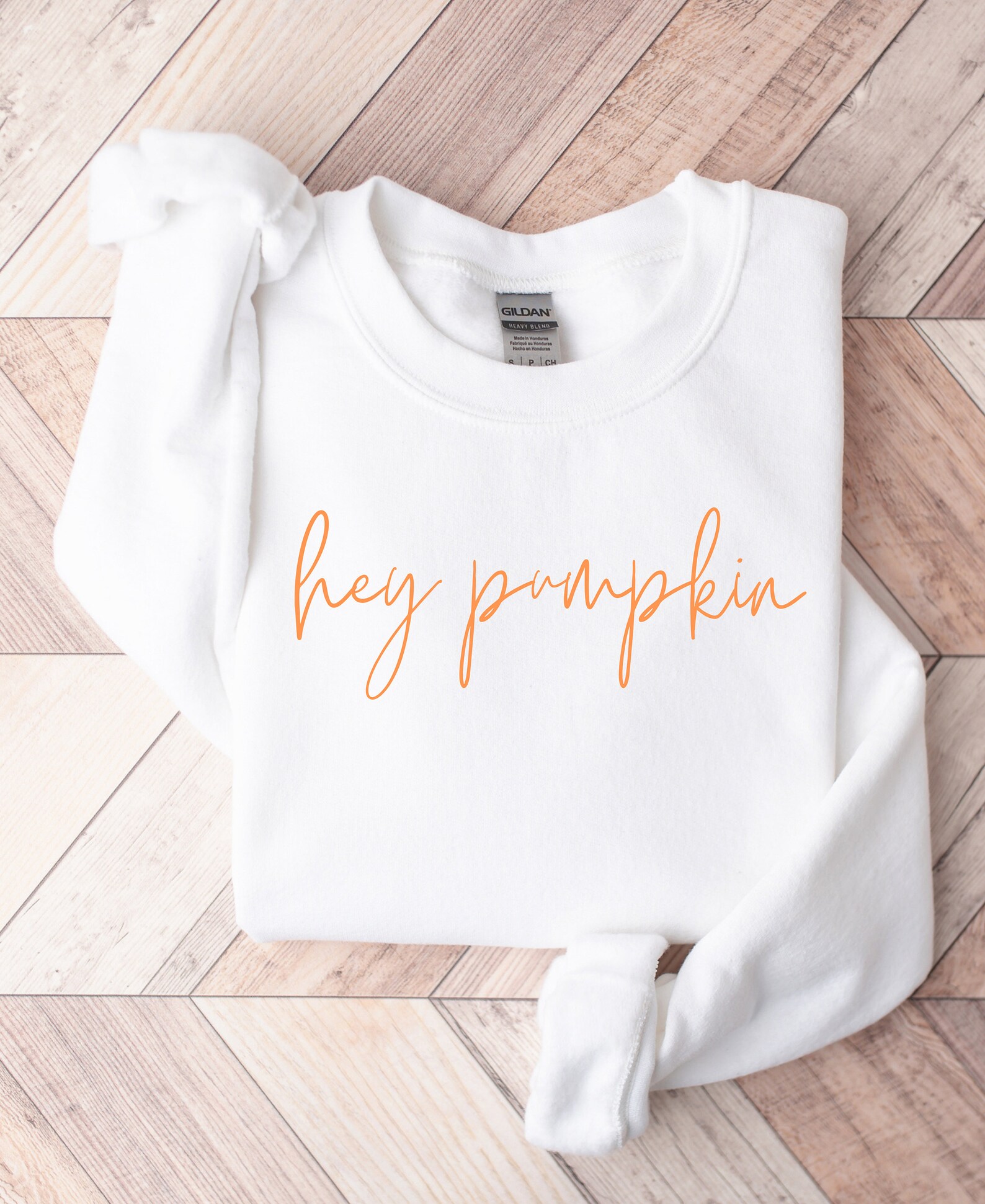 Hey Pumpkin Sweatshirt, Minimalist Fall Sweatshirt, Fall Crewneck ...