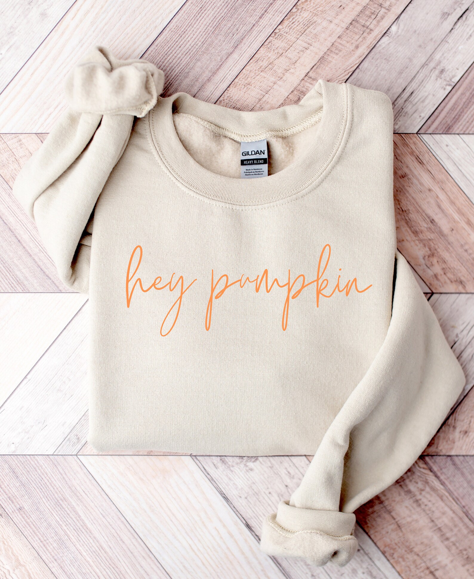 Hey Pumpkin Sweatshirt, Minimalist Fall Sweatshirt, Fall Crewneck ...