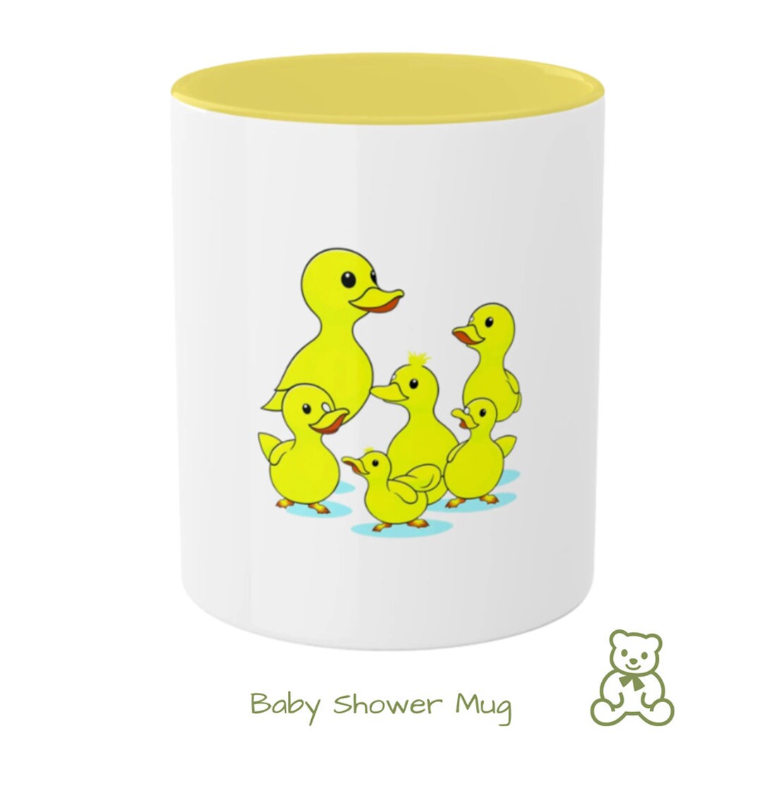 Colorful Mug yellow Ducks 11oz - Etsy