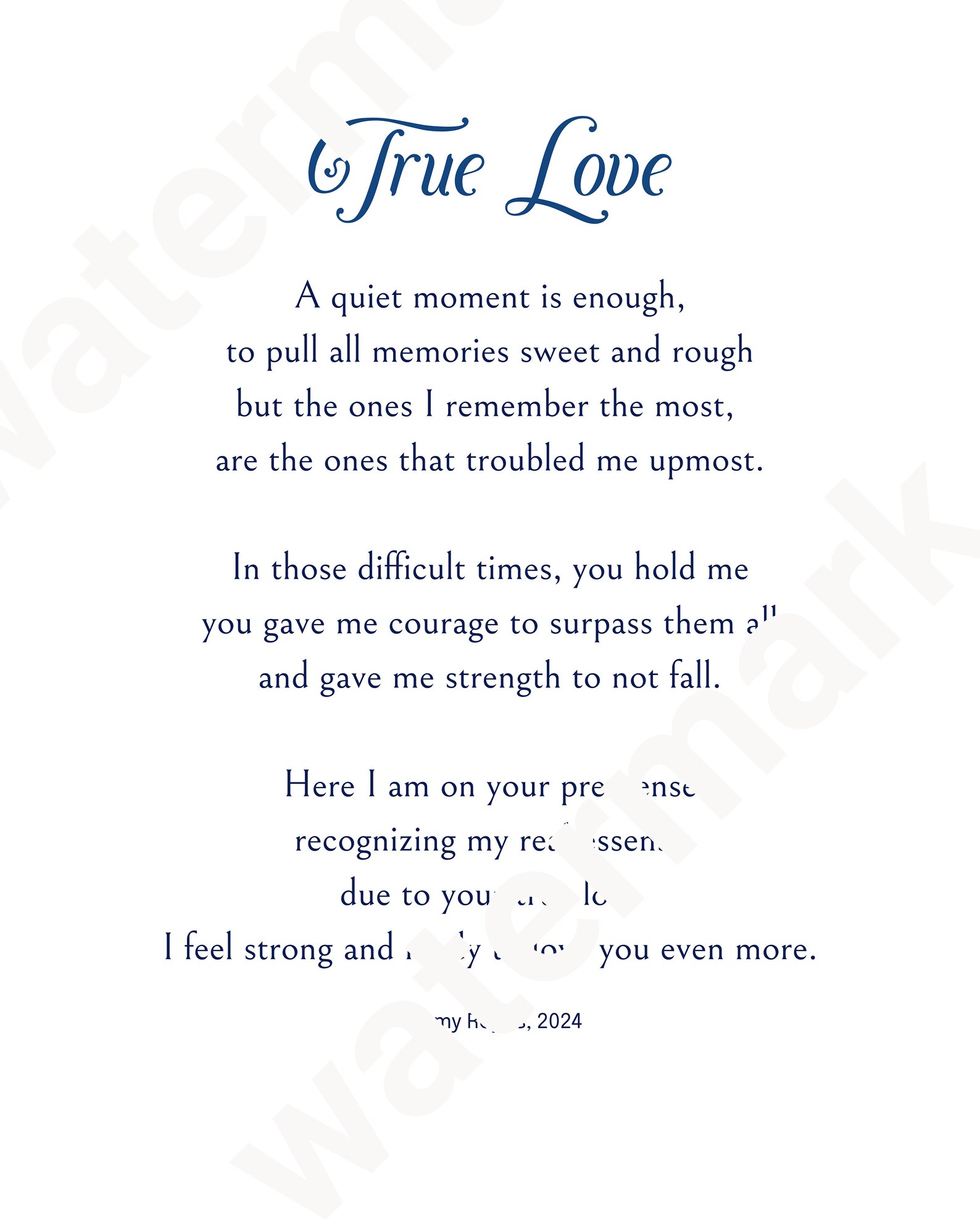 Poetry, Wall Art, True Love - Etsy