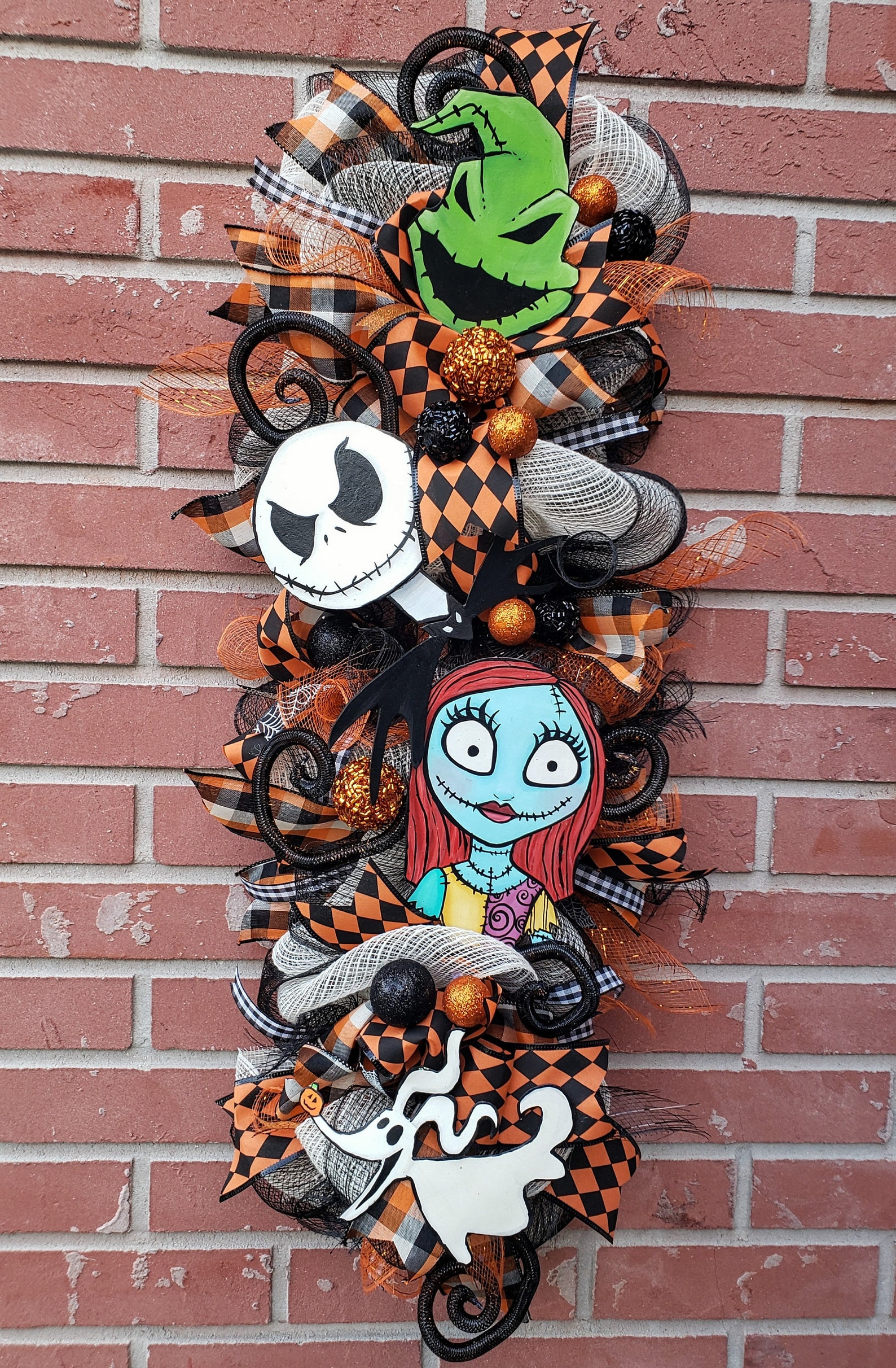 Halloween Door Swag Nightmare Before Christmas - Etsy