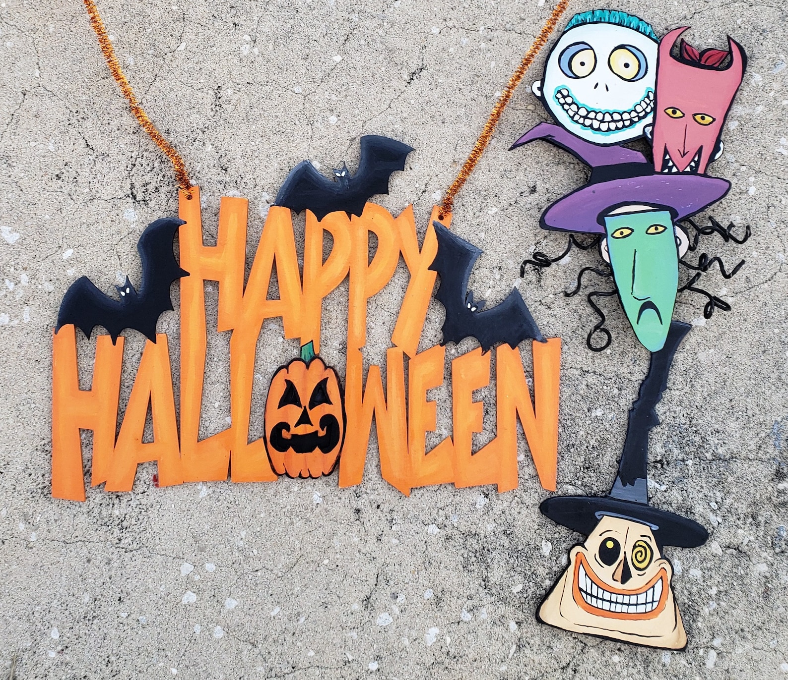 Halloween Door Swag Nightmare Before Christmas - Etsy