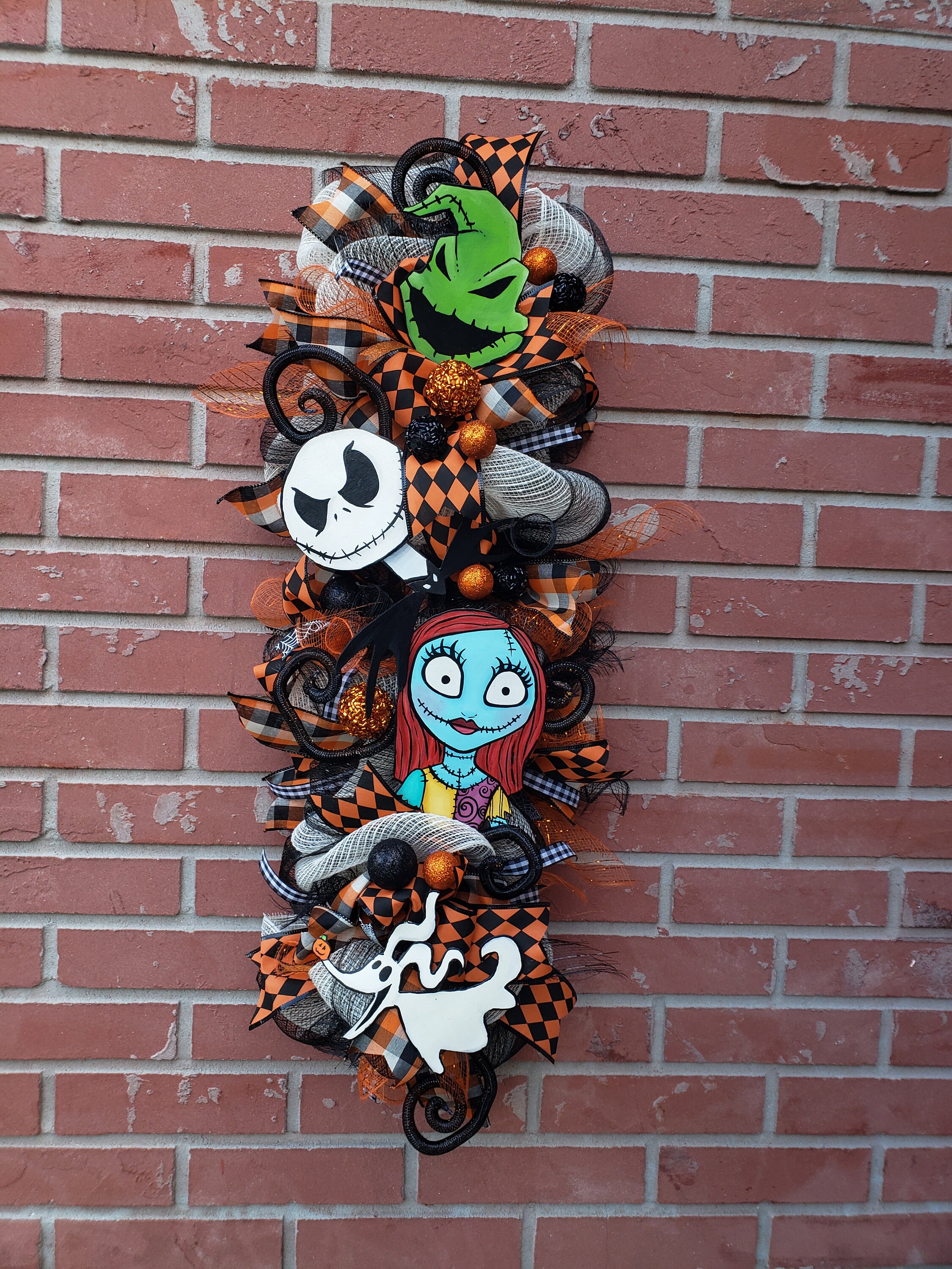 Halloween Door Swag Nightmare Before Christmas - Etsy