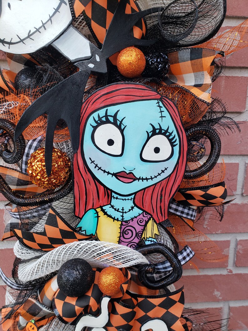 Halloween Door Swag Nightmare Before Christmas - Etsy