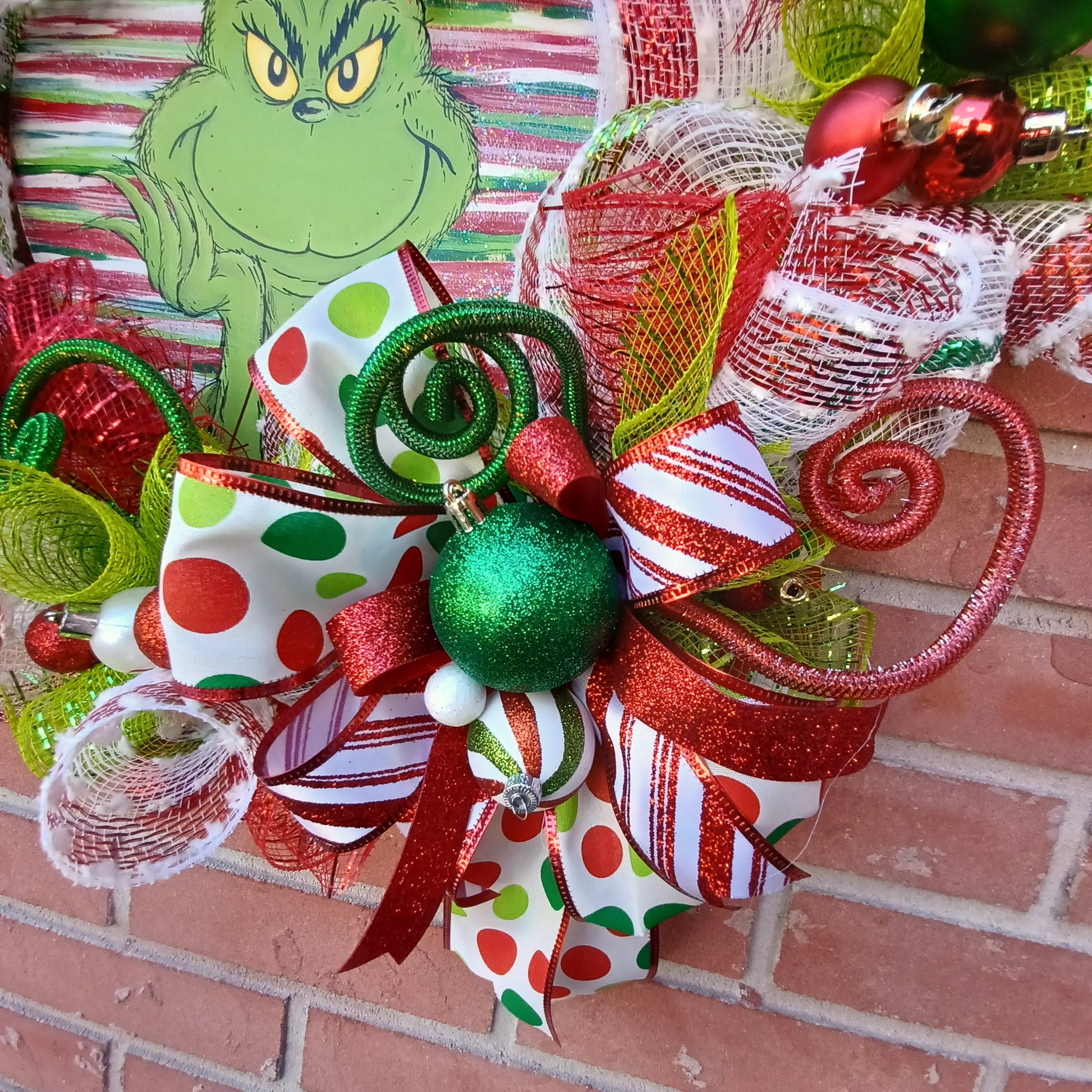 Grinch Christmas Wreath - Etsy