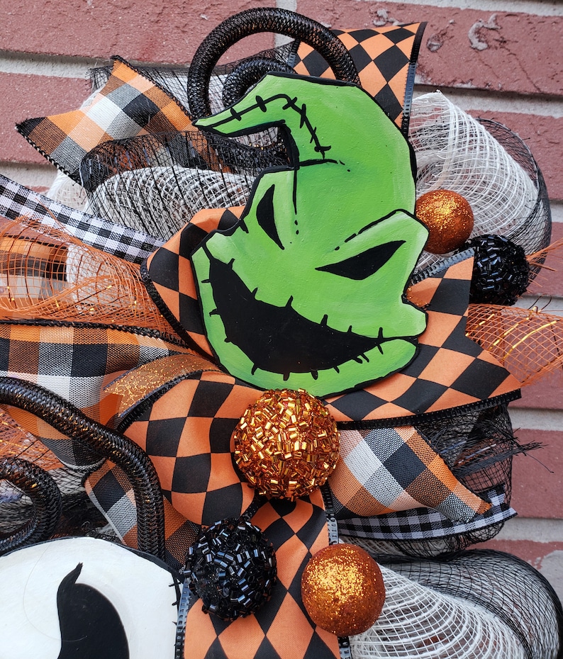 Halloween Door Swag Nightmare Before Christmas - Etsy