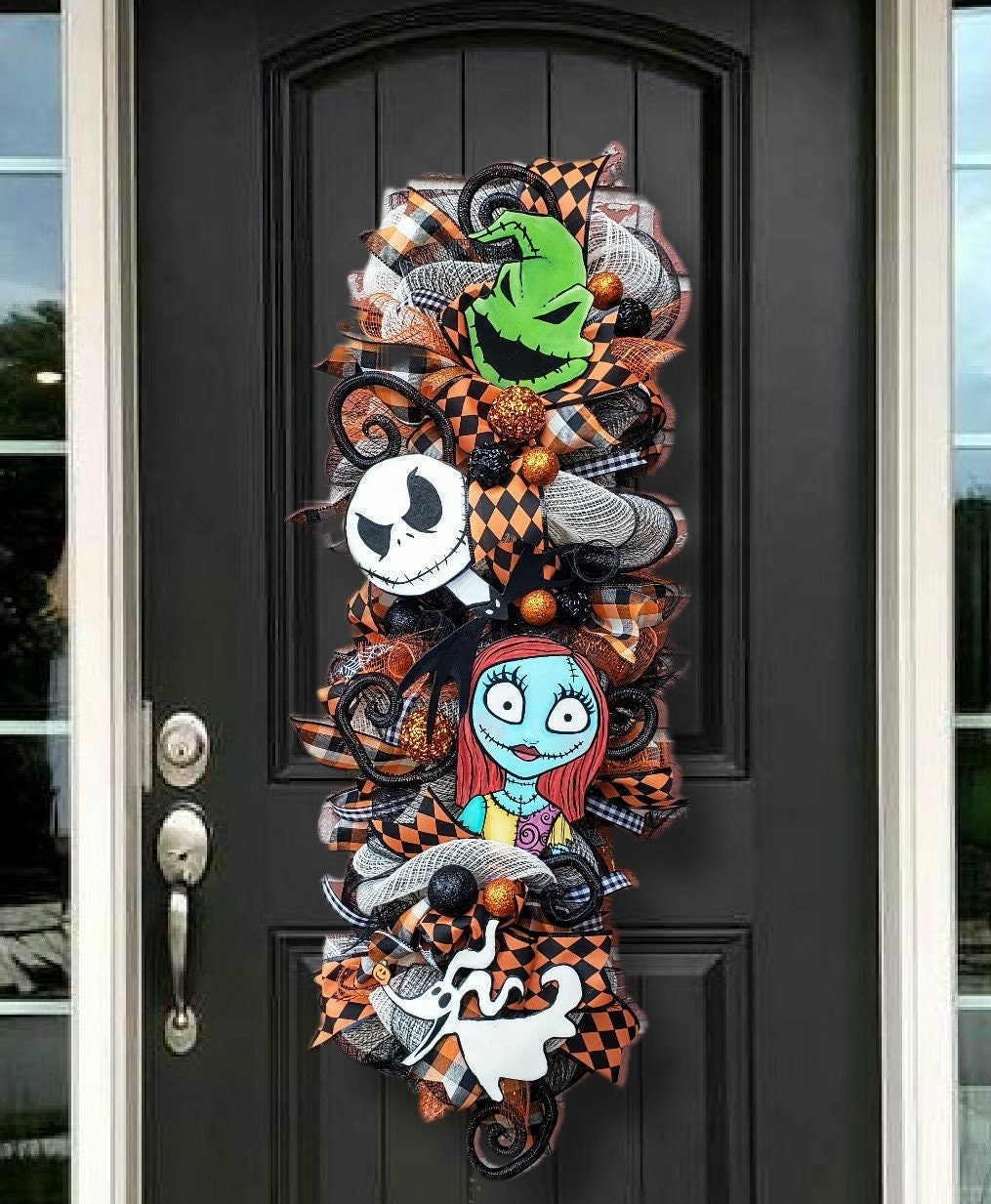 Halloween Door Swag Nightmare Before Christmas - Etsy