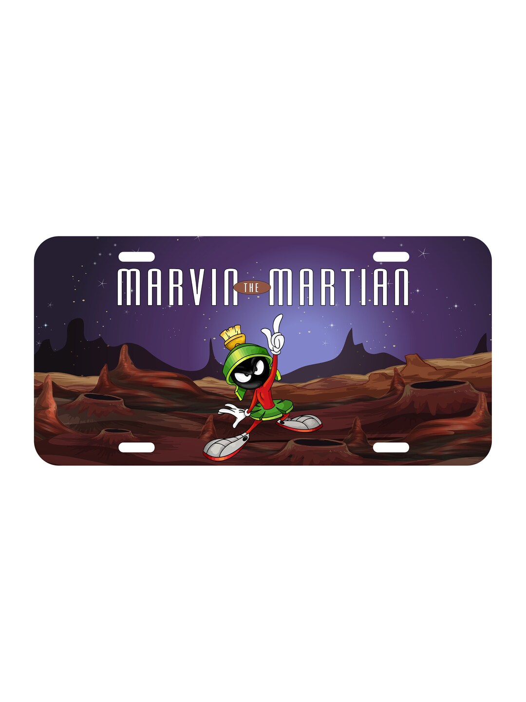 Marvin the Martian Front License Plate Hanna Barbera Inspired Cartoon ...