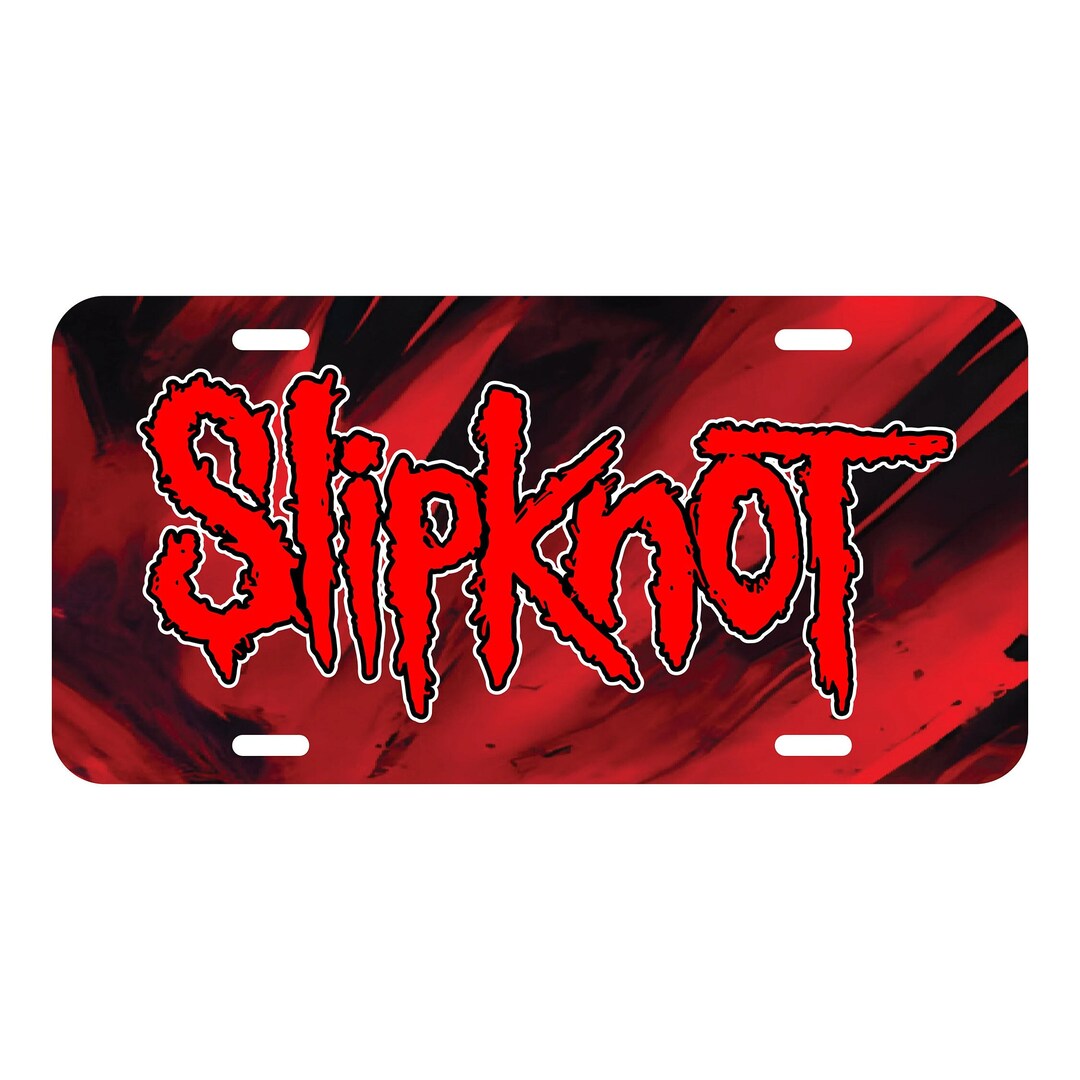 Slipknot Front License Plate Vibrant Car Tag Car Styling and Music Fan ...
