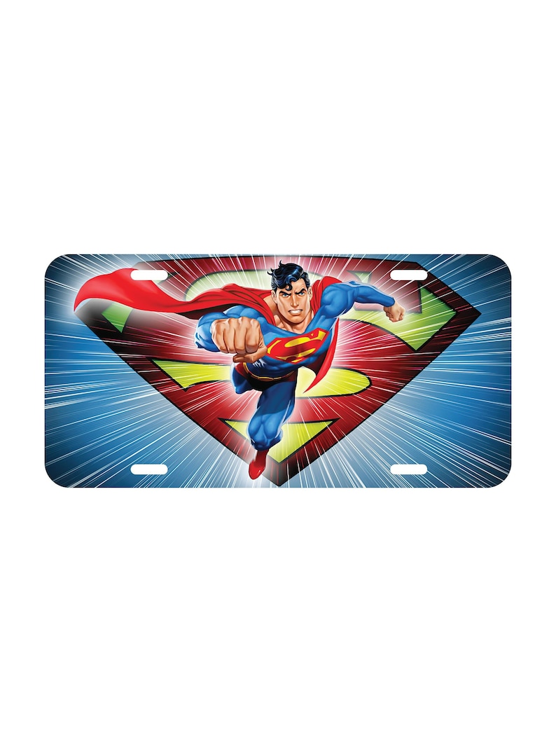 Superman Flying Logo License Plate Front Tag for Car - Etsy