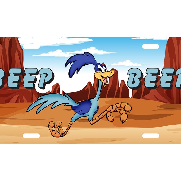 Road Runner License Plate - Etsy