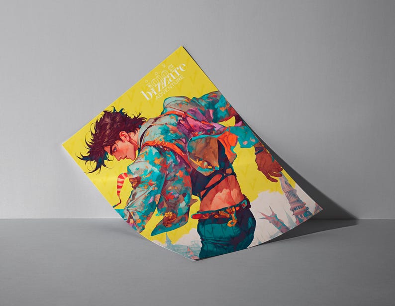 Joseph Joestar Poster Jojo's Bizarre Adventure Art Print High-quality ...