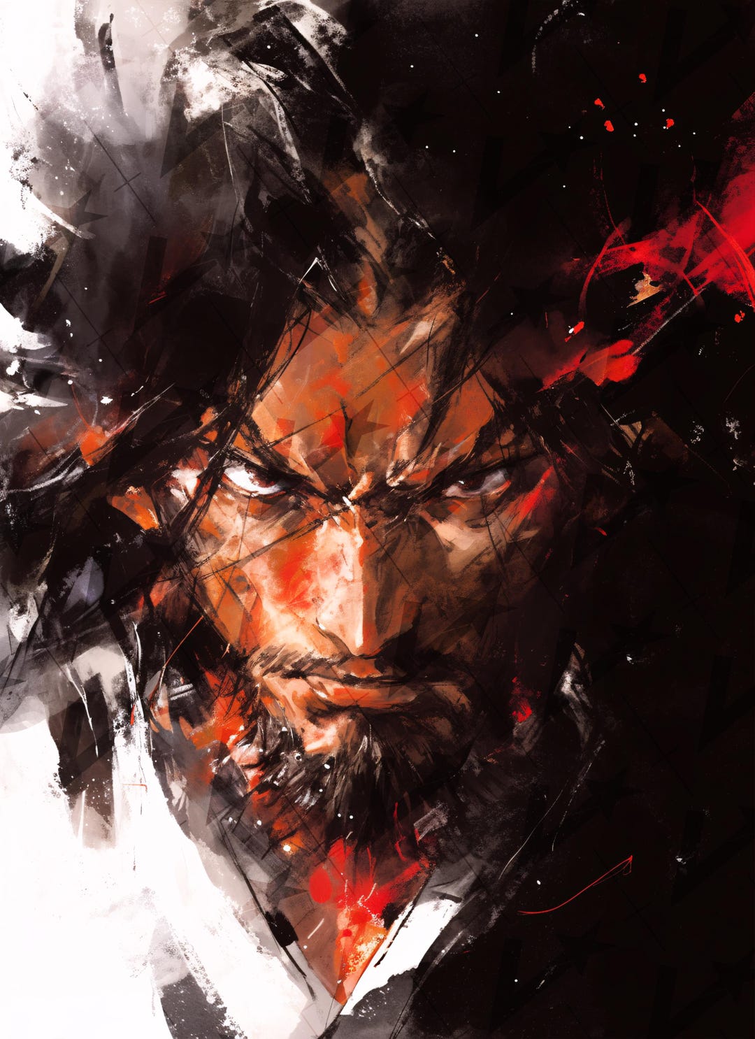 Miyamoto Musashi Samurai Poster - Exclusive Vagabond Art Print - Bold ...