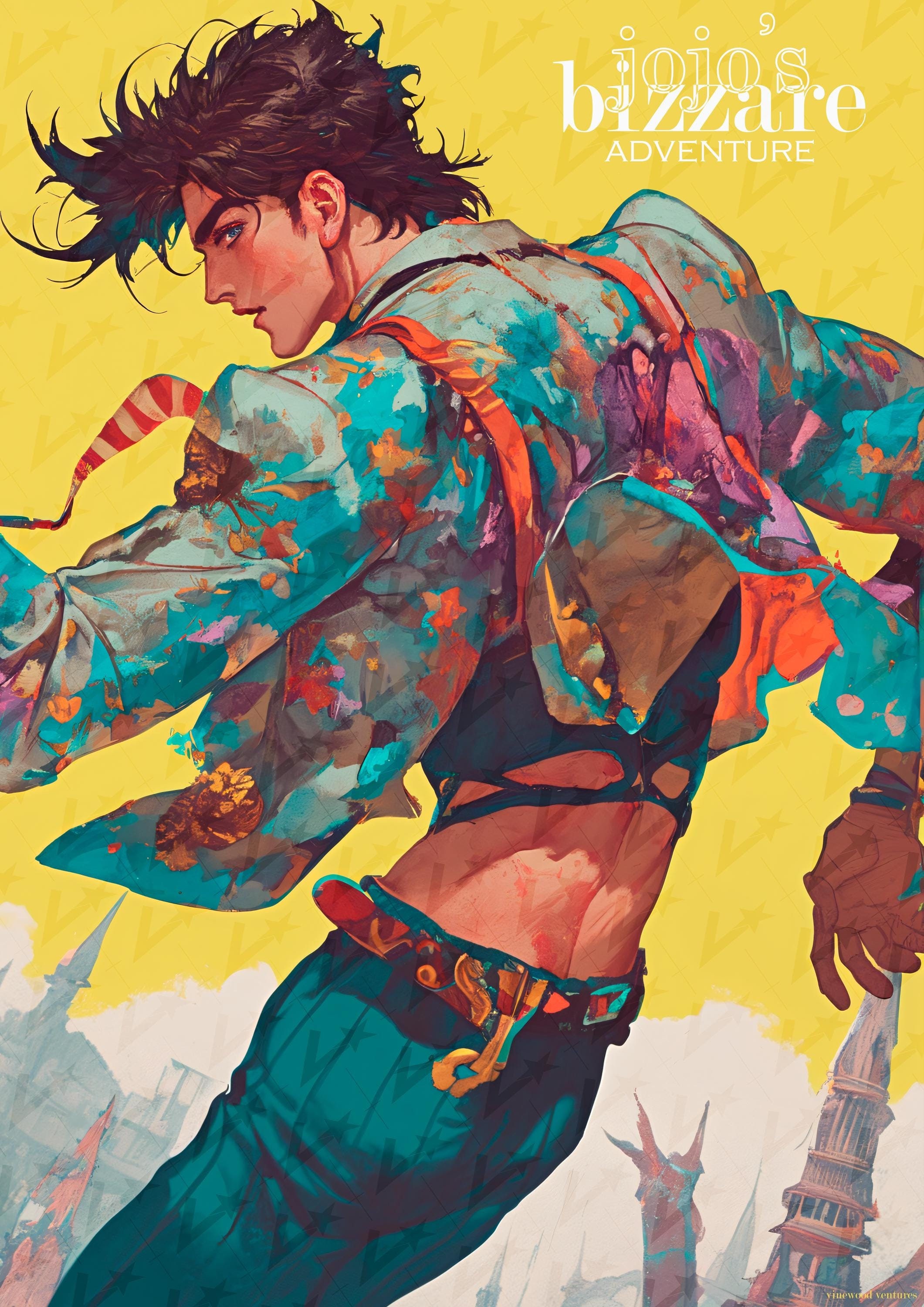 Joseph Joestar Poster - Jojo's Bizarre Adventure Art Print - High ...