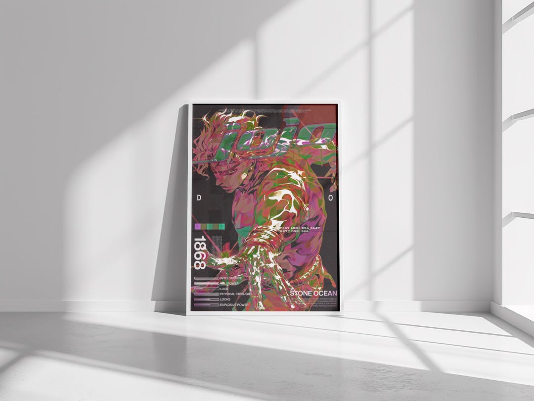 Dio Brando Poster - Jojo's Bizarre Adventure Fan Art - Stone Ocean ...